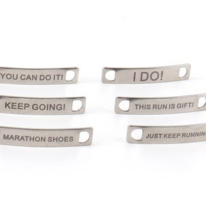 Custom Running Shoe Tags,personalized Stainless Steel Laser Engraved ...
