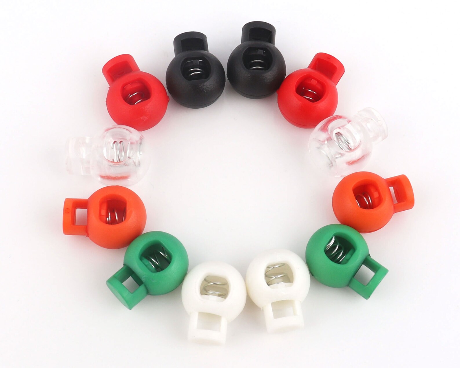 10-50pcs Round Cord Lock,assorted Colors Plastic Stopper Cord End ...