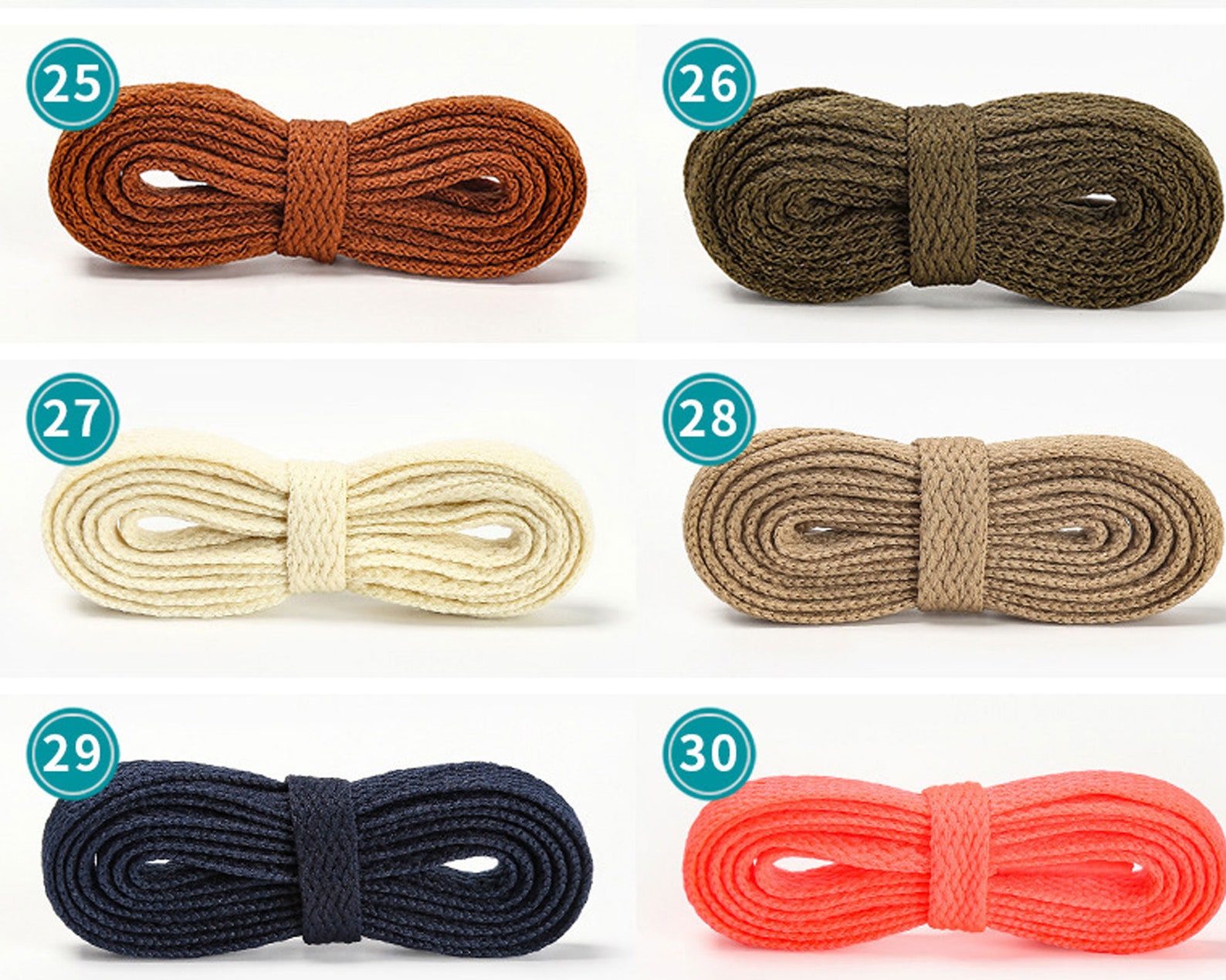 Shoelaces,1 Pair Flat Polyester Shoe Laces Solid Color,candy Color ...