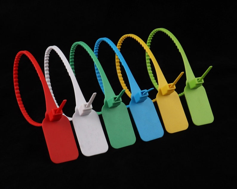 Personalized Zip Tie Tag,red/blue/green Custom Logo/text Plastic Cable ...