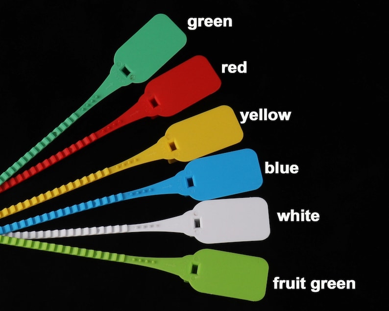 Personalized Zip Tie Tag,red/blue/green Custom Logo/text Plastic Cable ...