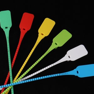 Personalized Zip Tie Tag,red/blue/green Custom Logo/text Plastic Cable ...
