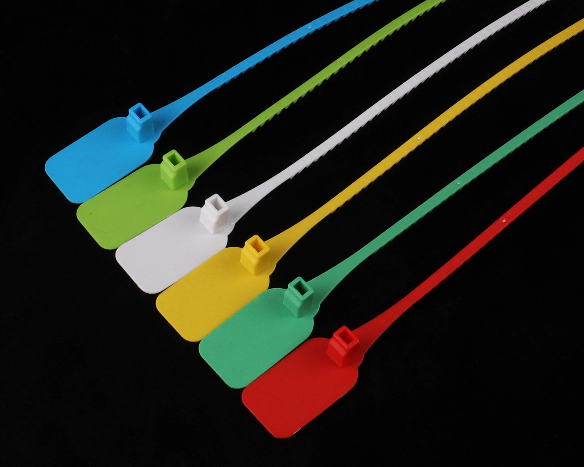 Personalized Zip Tie Tag,red/blue/green Custom Logo/text Plastic Cable ...