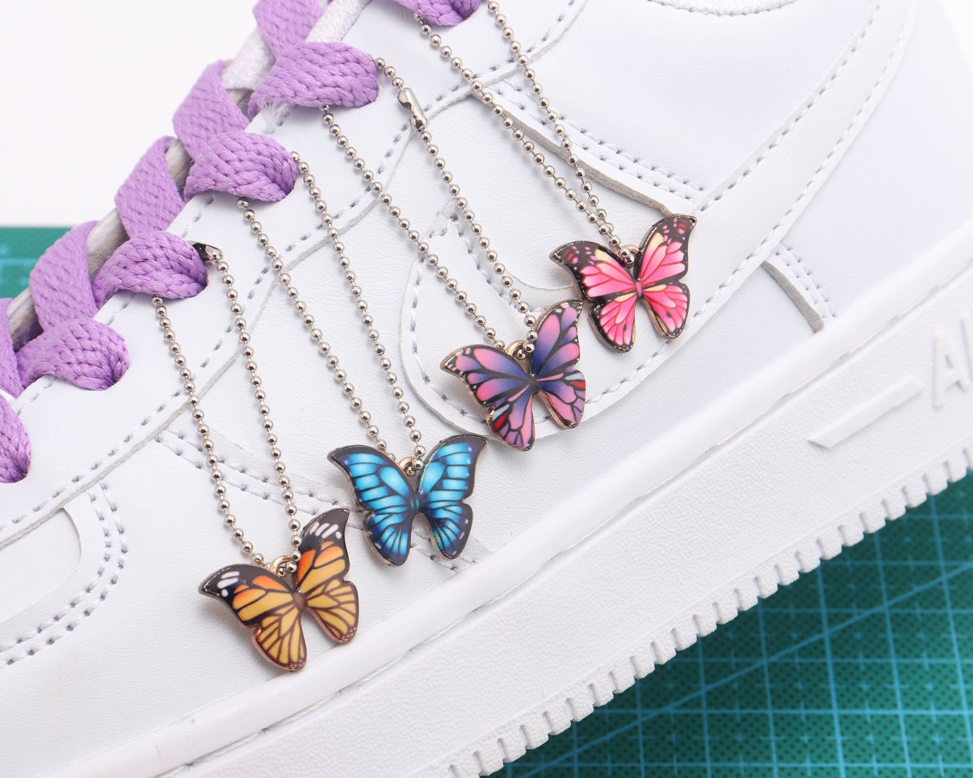 Butterfly Shoelaces Charms,metal Colorful Lace Tag,cute Shoelace ...