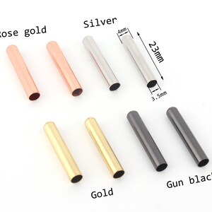 3.5mm Metal Aglets for Shoelace,rose Gold Shoe Lace End Tips for Cord ...