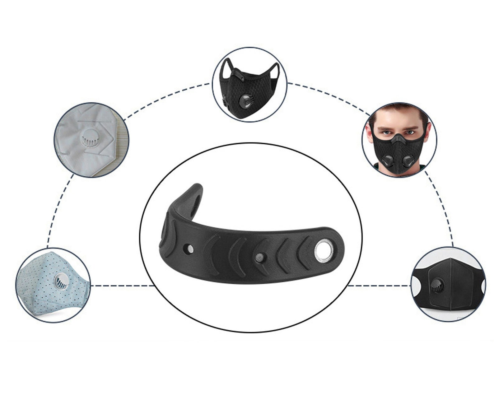 Nose Wire for Face Mask,aluminum Mask Nose Clip With Button,sport Style ...