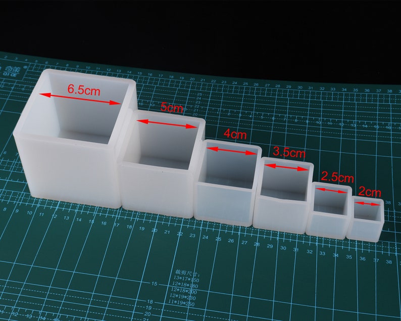 Cube Silicone Moldcandle Moldsresin/ Epoxy/plaster Square | Etsy