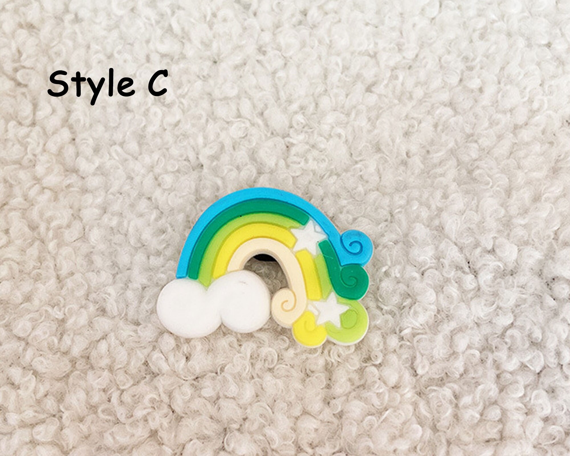 4pcs Crocs Charmsrainbow Shape Removable Shoe - Etsy