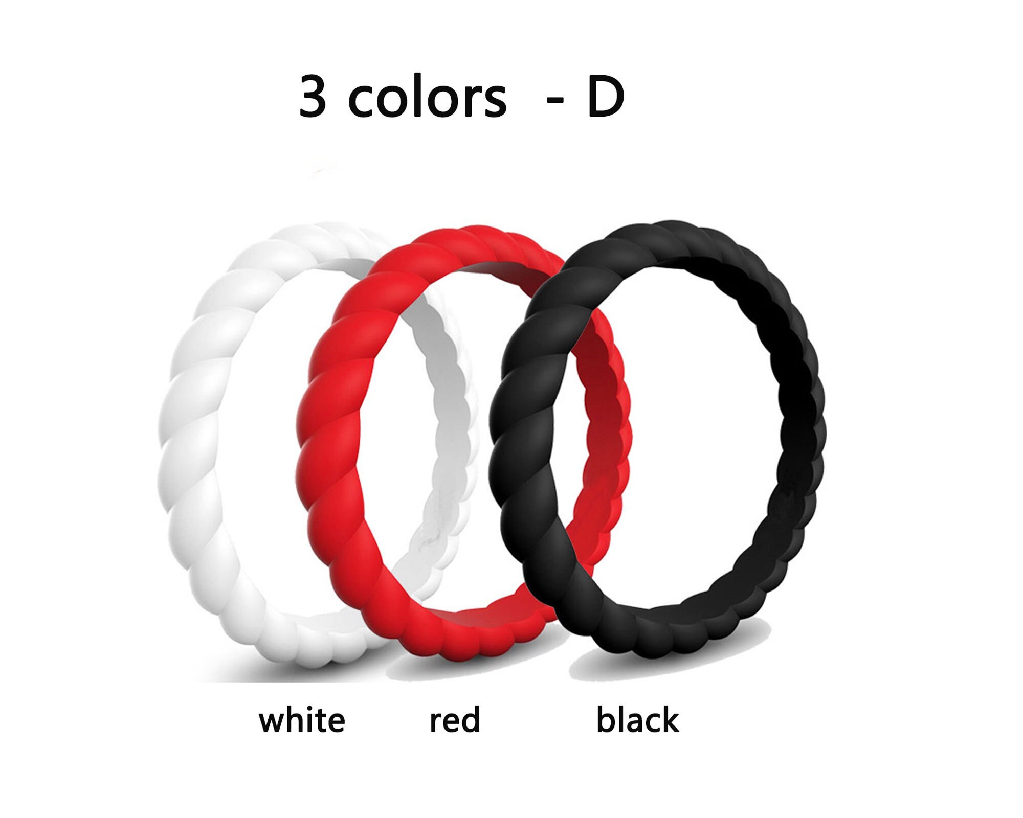 3 Pcs Silicone Rings for Women&menwave Style Thin Stackable | Etsy