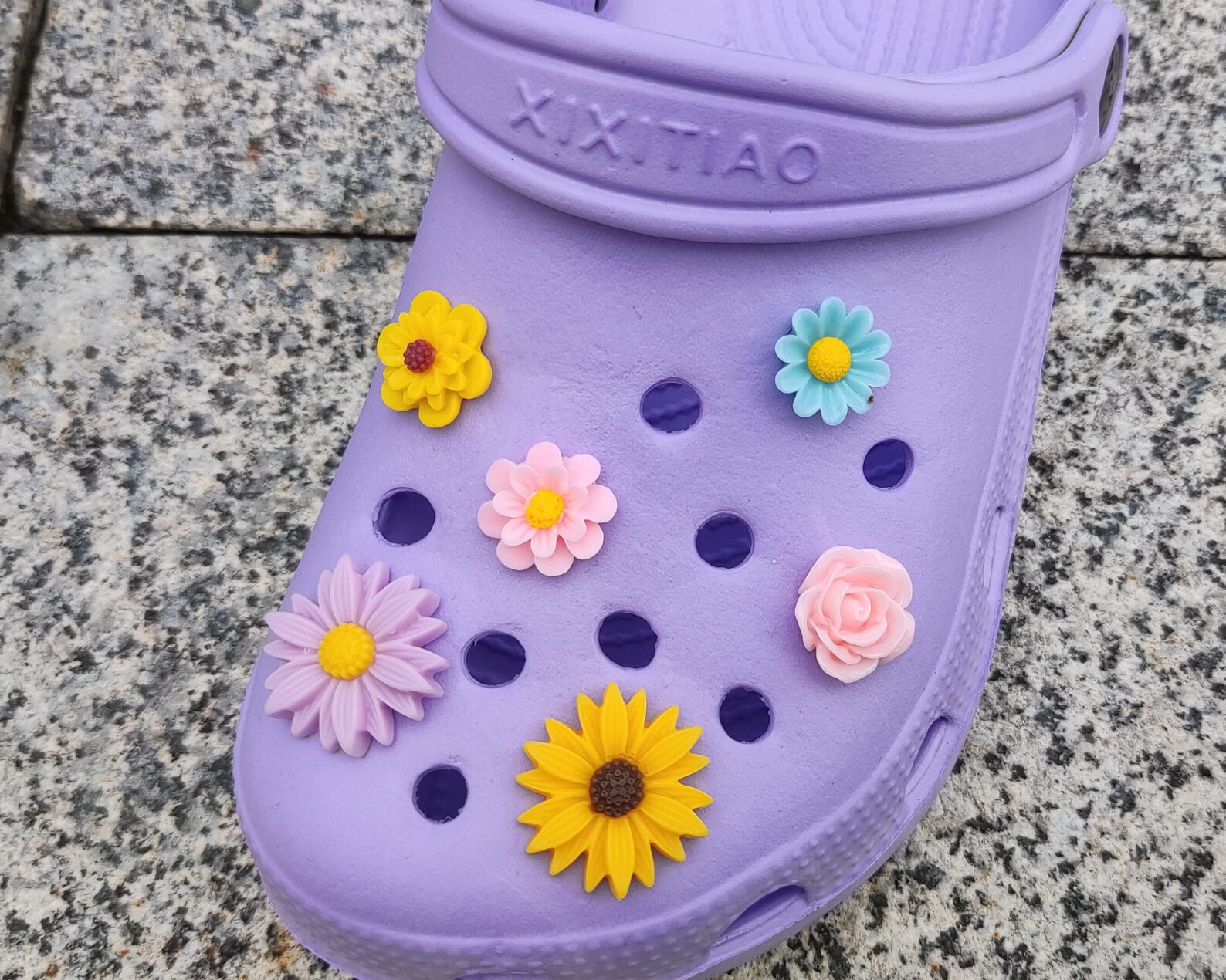 Flower Shoe Charms Sets of 11 Pcscolorful Cute Garden Croc - Etsy