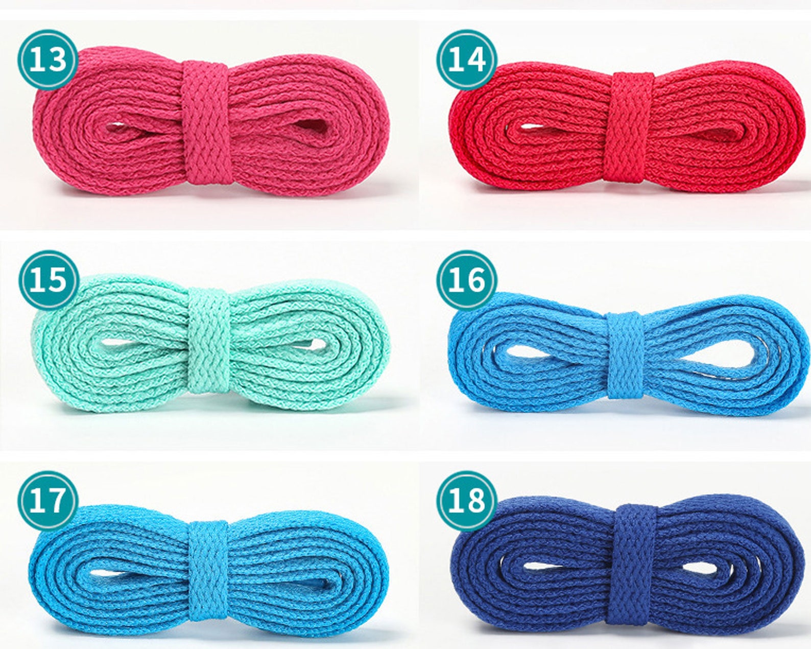 Shoelaces,1 Pair Flat Polyester Shoe Laces Solid Color,candy Color ...