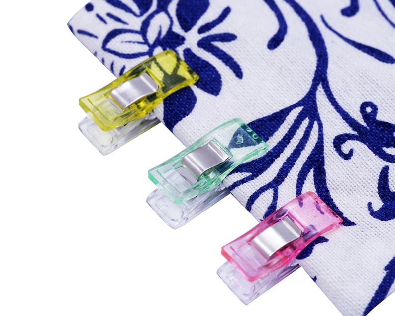 Clover Wonder Clipsmulti-color Sewing Clips Small Craft - Etsy