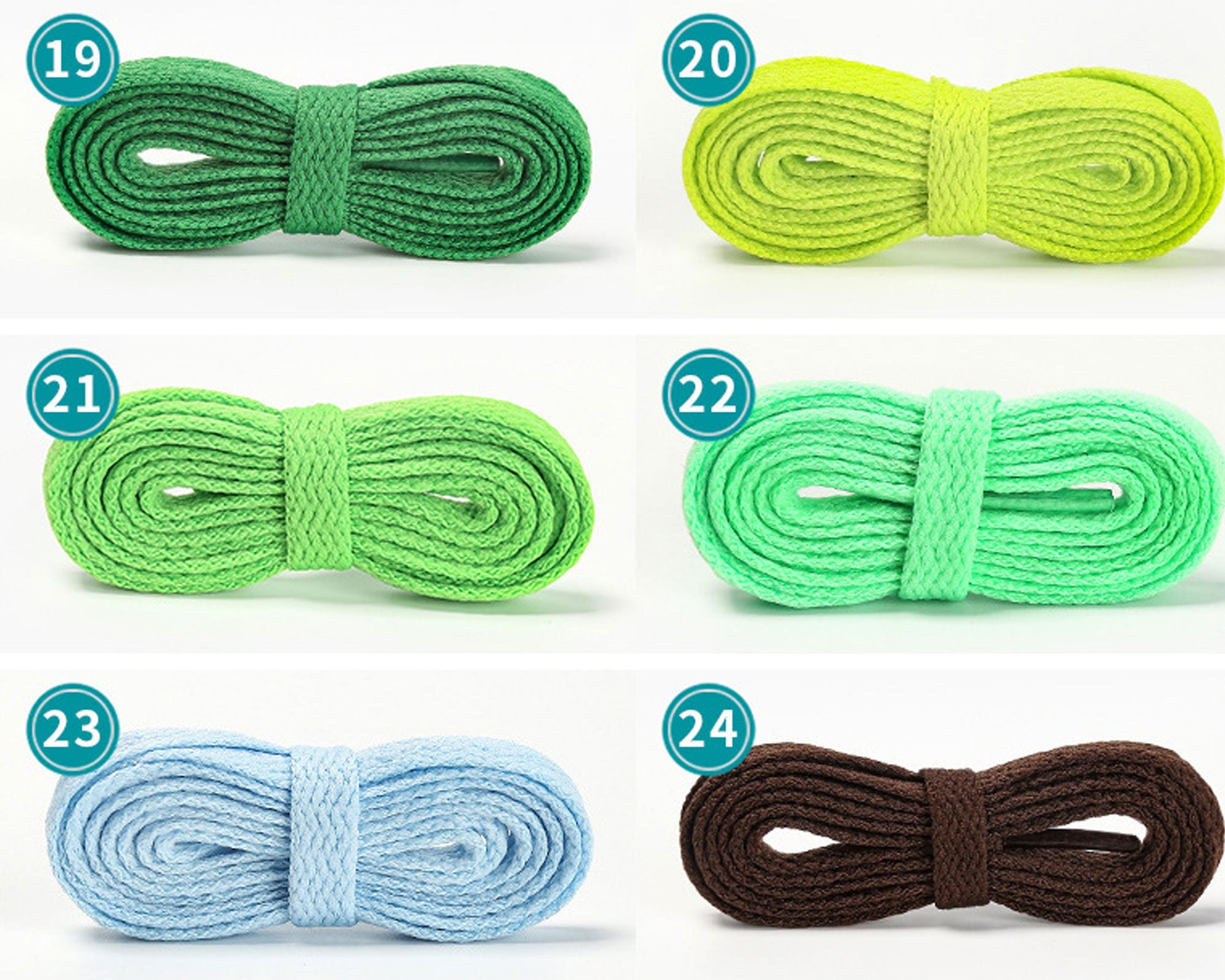 Shoelaces,1 Pair Flat Polyester Shoe Laces Solid Color,candy Color ...