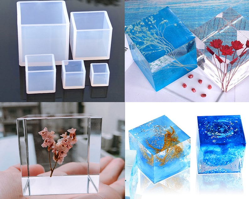 Cube Silicone Moldcandle Moldsresin/ Epoxy/plaster Square | Etsy