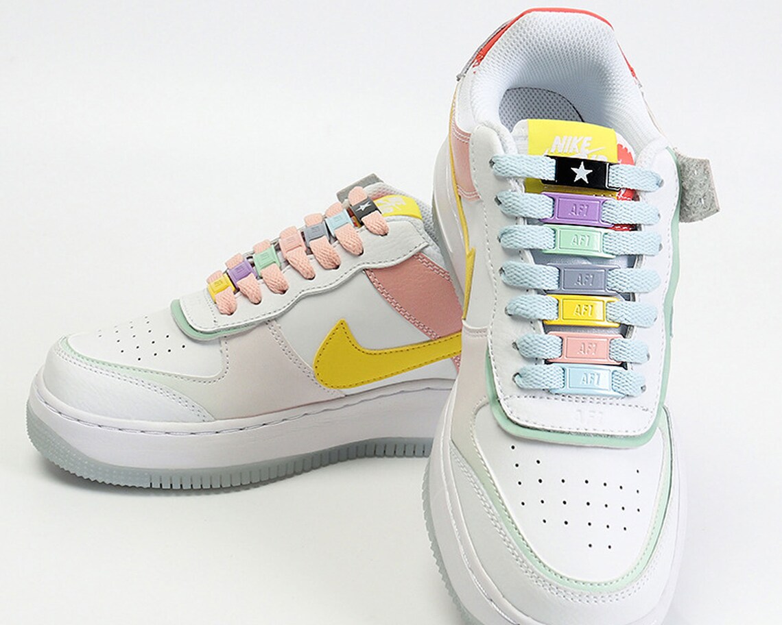 AF1 Shoelaces Tagspastel Colorful Laces Buckle29mm Metal - Etsy