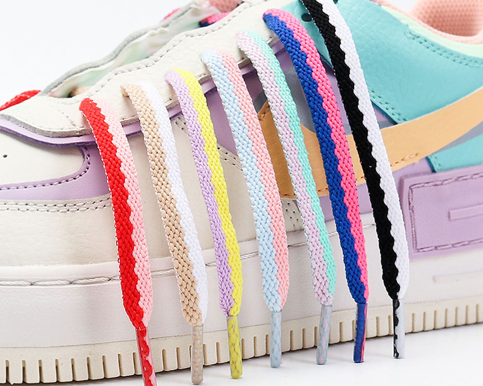 Flat Shoe Laceshigh Quality Colorful Replacement Sport | Etsy