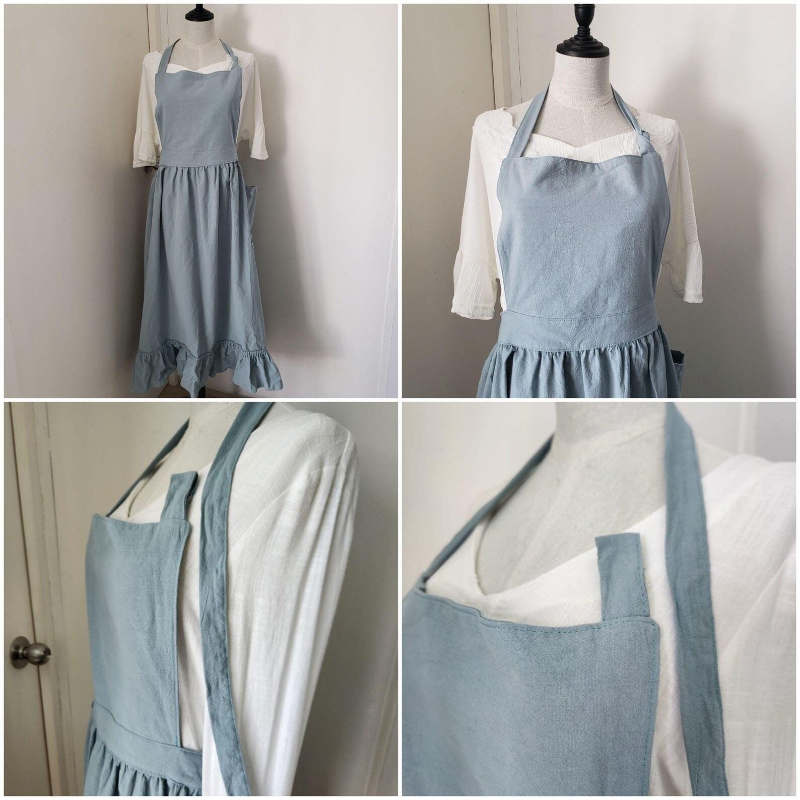 Aprons for Women With Pockets Handmade , Vintage Style , Loose Fit ...