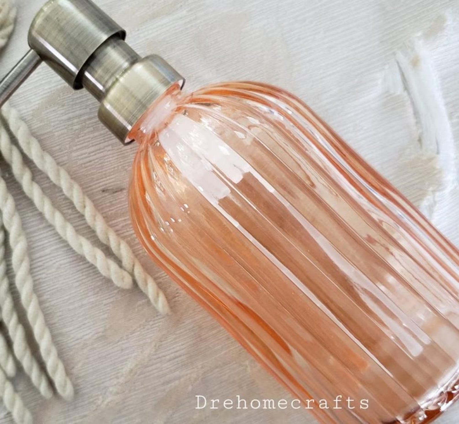 Handblown Colorful Large Hand Soap Dispenser , Hand Soap Glass Bottles ...