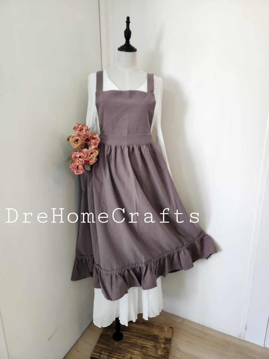 Aprons for Women With Pockets Retro , Smoky Grey , Cute Aprons ...