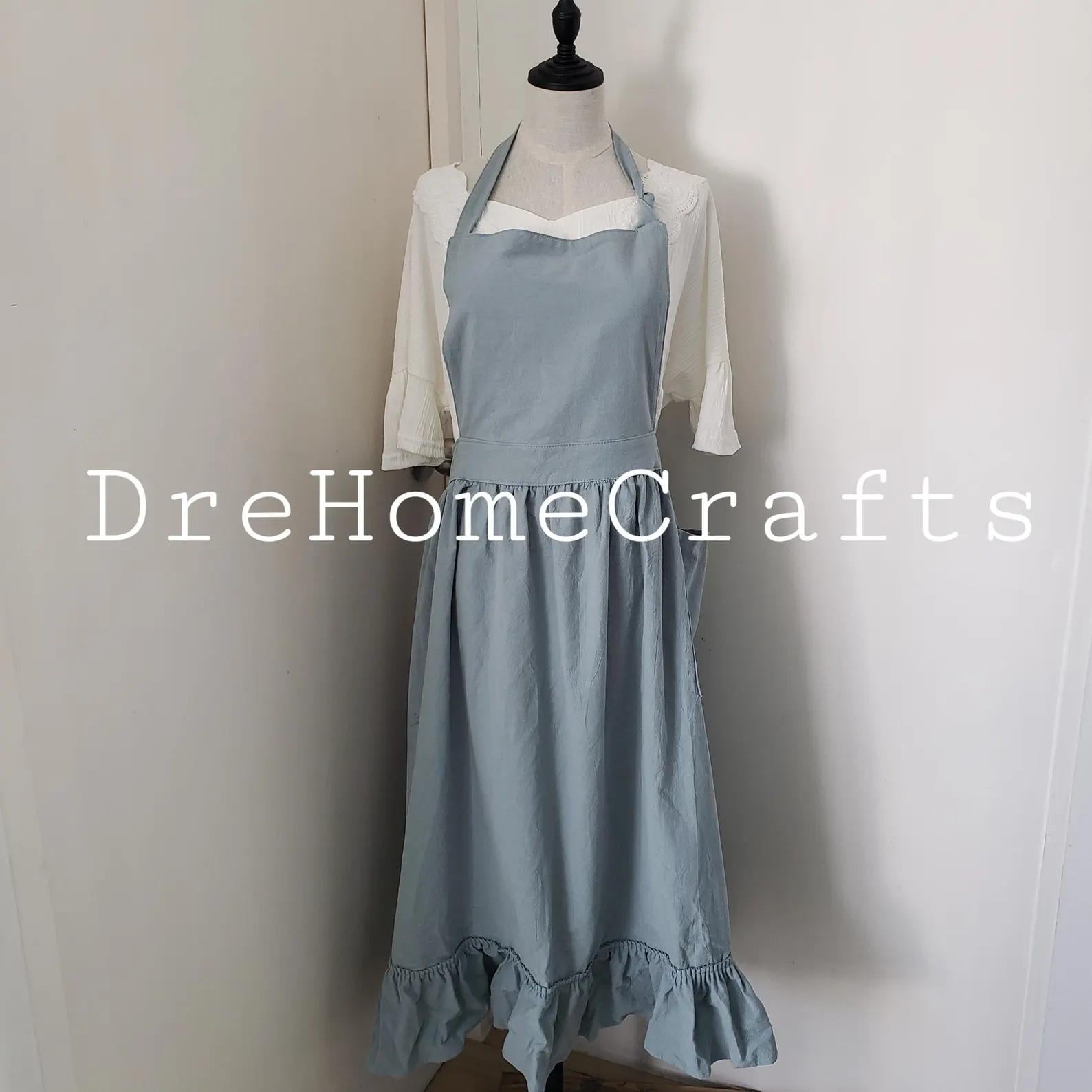 Aprons for Women With Pockets Handmade , Vintage Style , Loose Fit ...