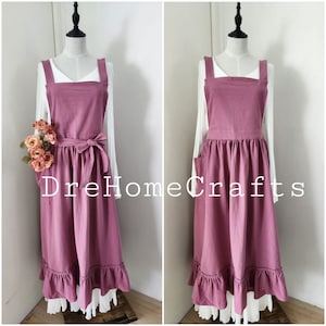 Aprons for Women With Pocket , Pinafore Aprons for Women Retro , Green ...