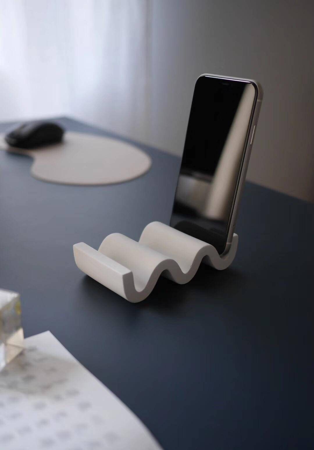 Wavey Cell Phone Stand Ipad Holder Accessories Tray Soap - Etsy