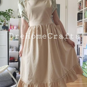 Aprons for Women With Pocket , Pinafore Aprons for Women Retro , Green ...