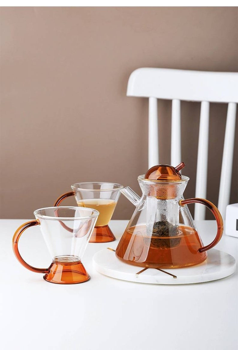 Teapot Set Teapot With Infuser Teapot Boho Carafe and | Etsy
