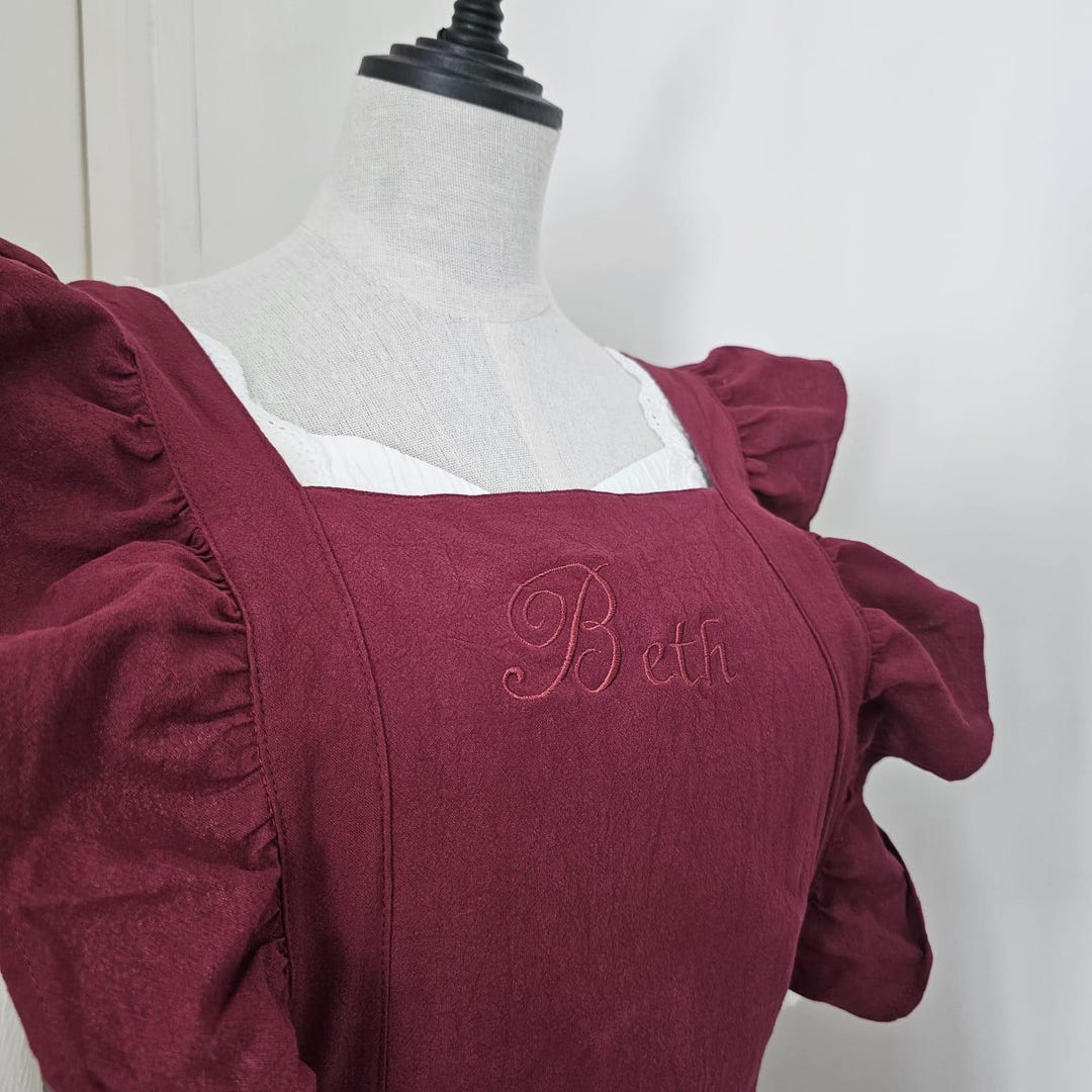 Luxury Personalized Aprons for Women Embroidered, Embroidered Apron ...
