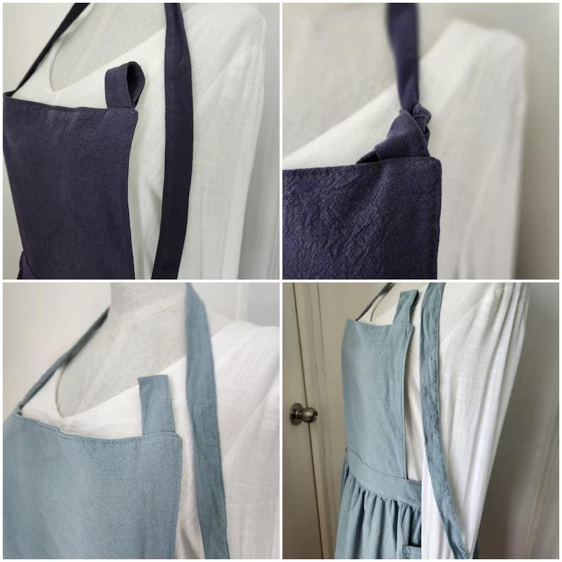 Aprons for Women With Pockets Handmade , Vintage Style , Loose Fit ...