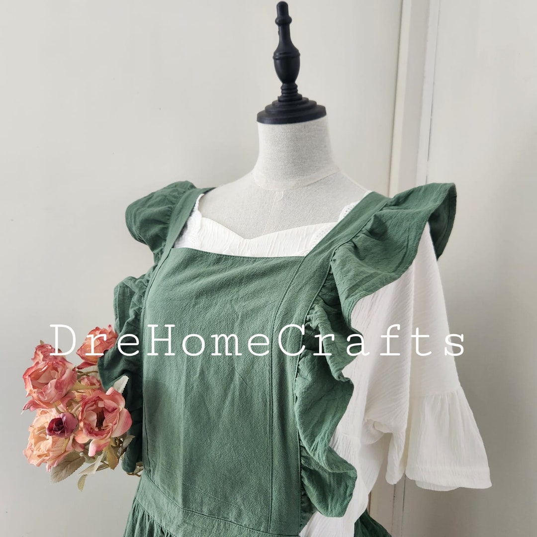 Aprons for Women With Ruffles | Cute Aprons for Womens With Pockets ...