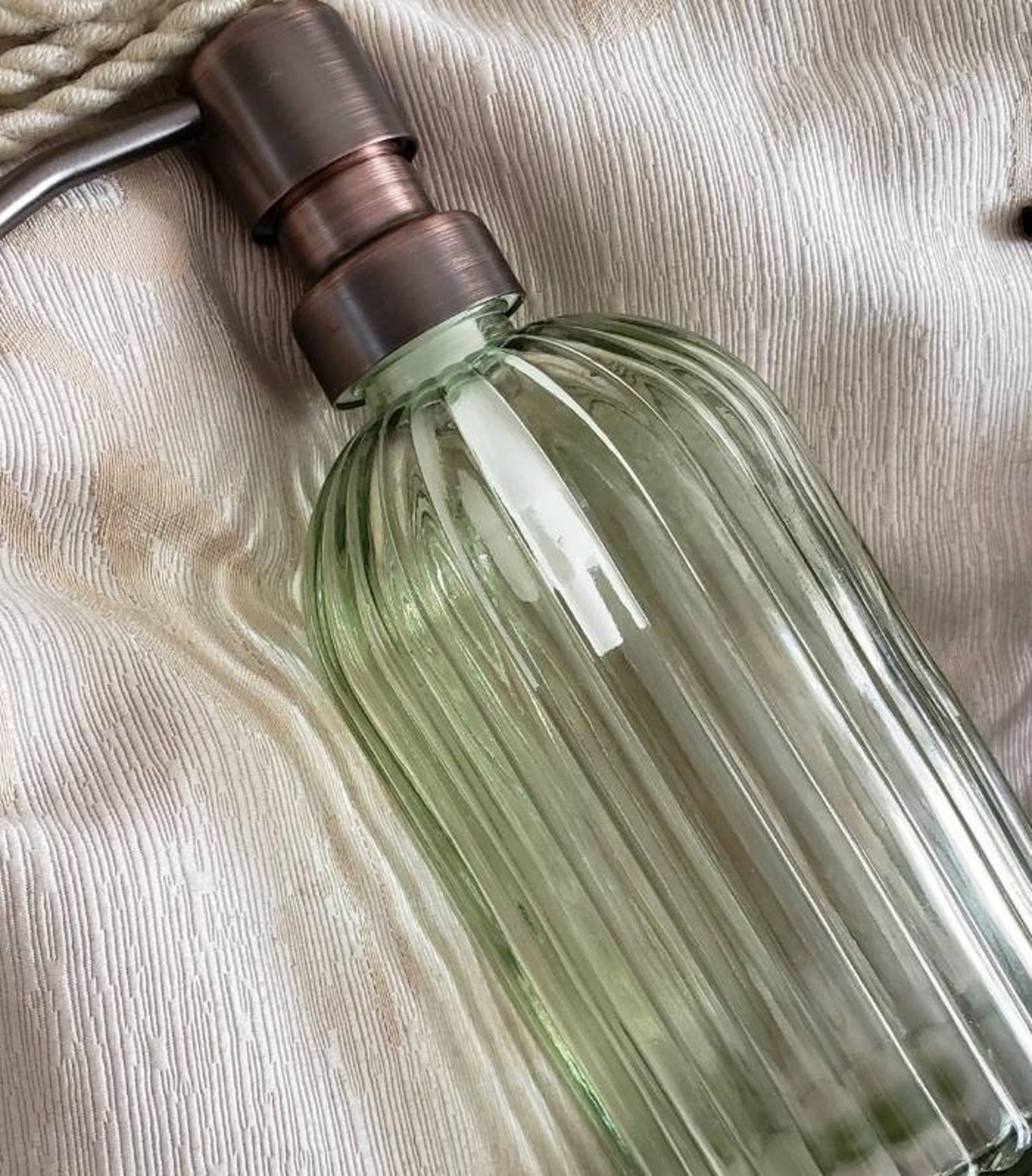 Handblown Colorful Large Hand Soap Dispenser , Hand Soap Glass Bottles ...