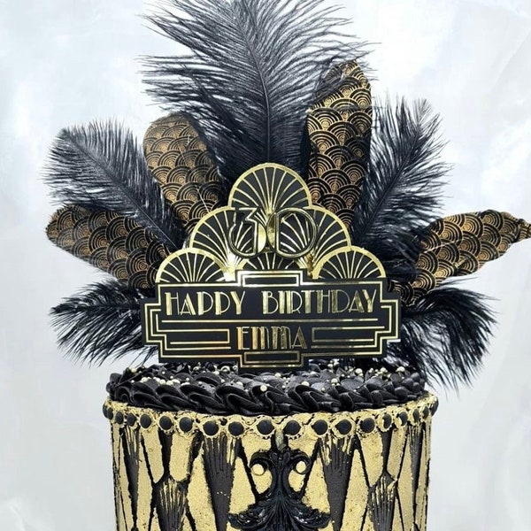 1920s Cake Topper - Etsy