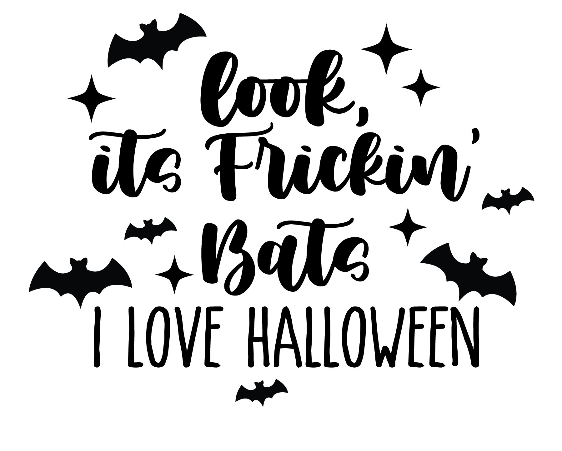 Look Its Frickin' Bats Halloween SVG Bats Pumpkin Cricut - Etsy Canada