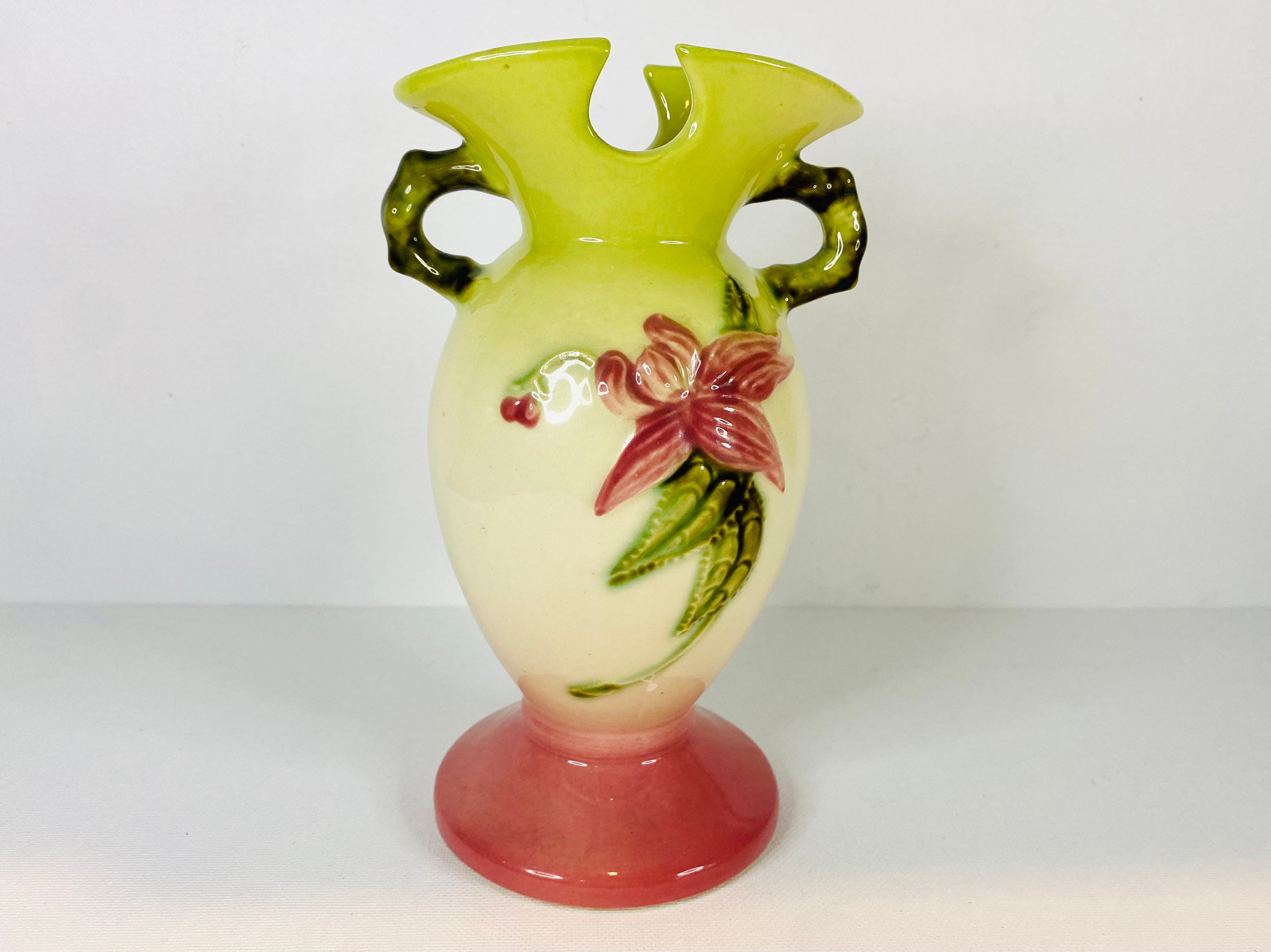 Hull Pottery Vase woodland Pattern Marked W-4, 6 1/2 Vintage Mid ...