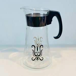 Pyrex Coffee Carafe or Pitcher Silver Atomic Design - Etsy