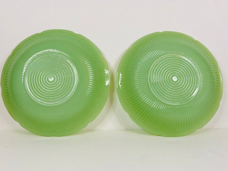 Fire-king Jadeite Cups Saucers - Alice Pattern - Set of 2 - Vintage Mid ...