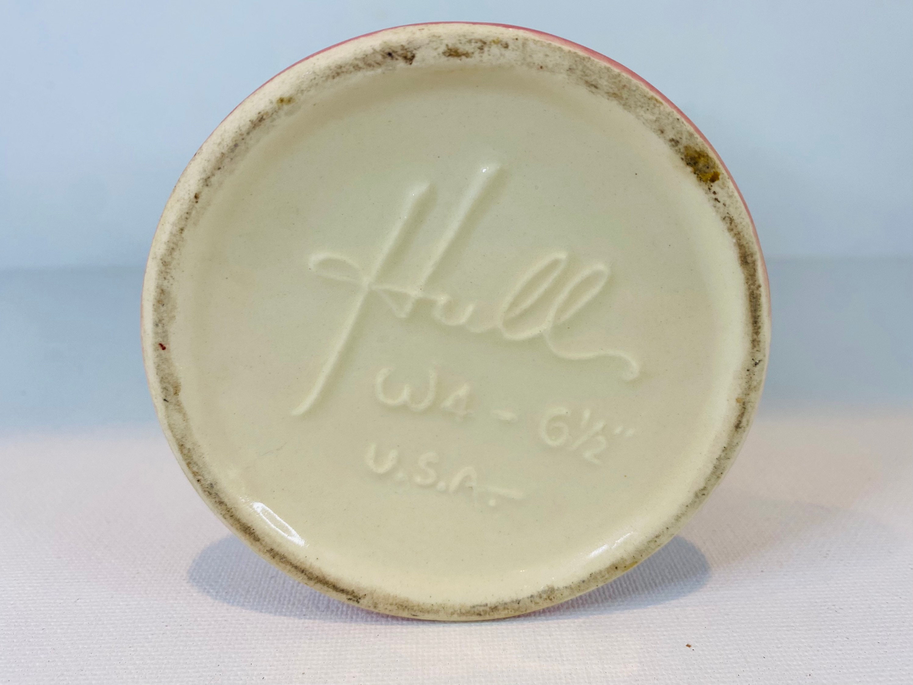 Hull Pottery Vase woodland Pattern Marked W-4, 6 1/2 Vintage Mid ...