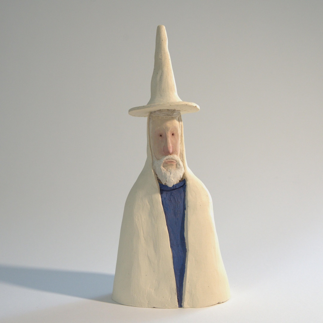 Handmade Ceramic Wizard Sculpture - Etsy