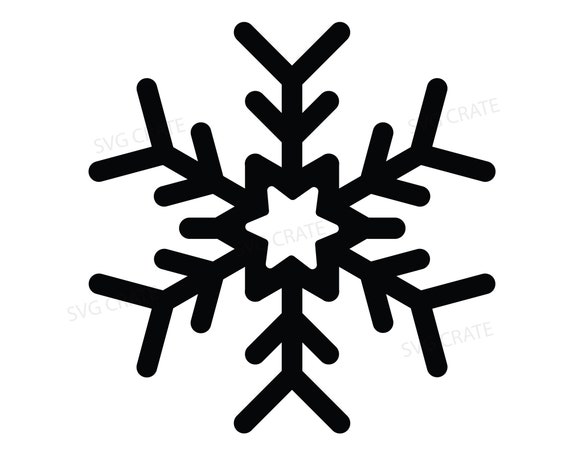 Snowflake SVG File Instant Download Winter SVG Christmas - Etsy