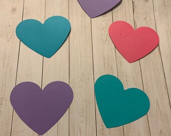 Paper heart cutouts | Etsy
