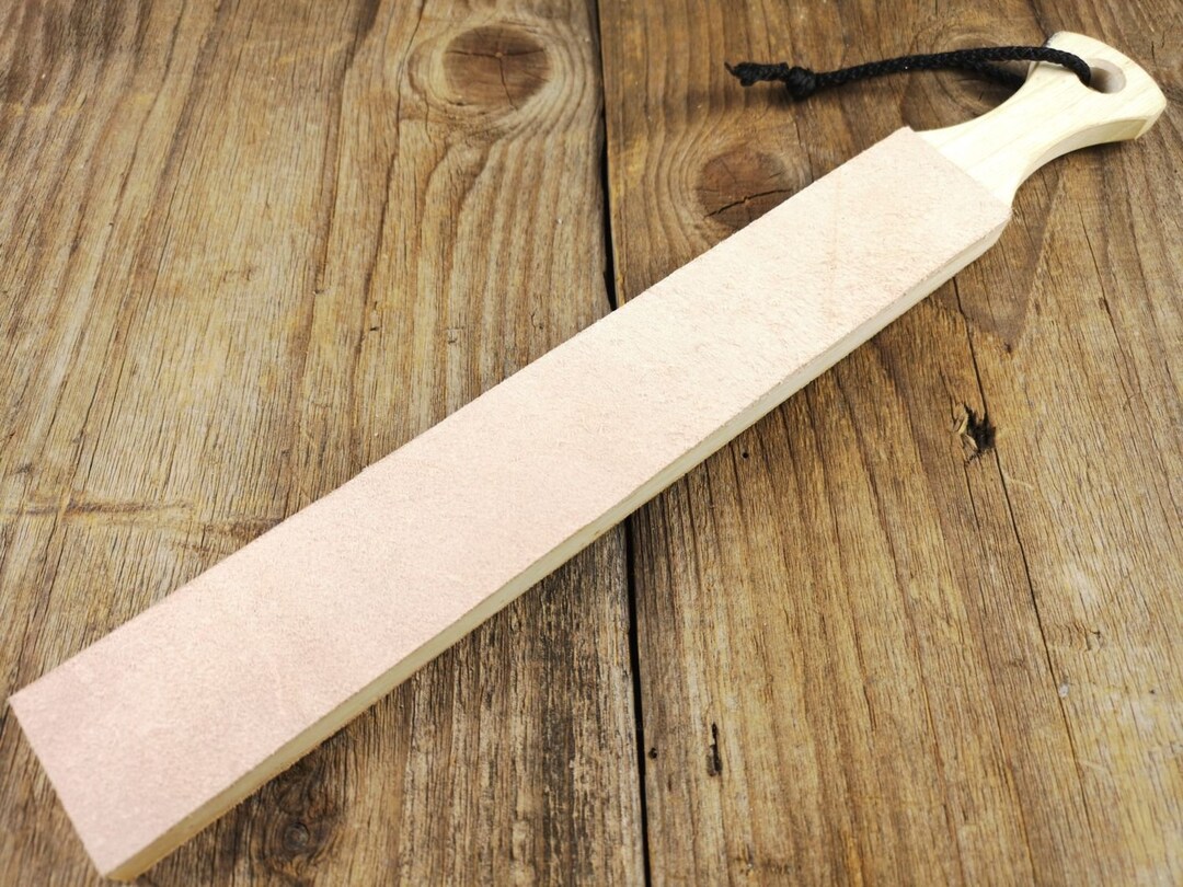 Double Sided Leather Field Strop, Sharpening Paddle Strop, Finishing ...