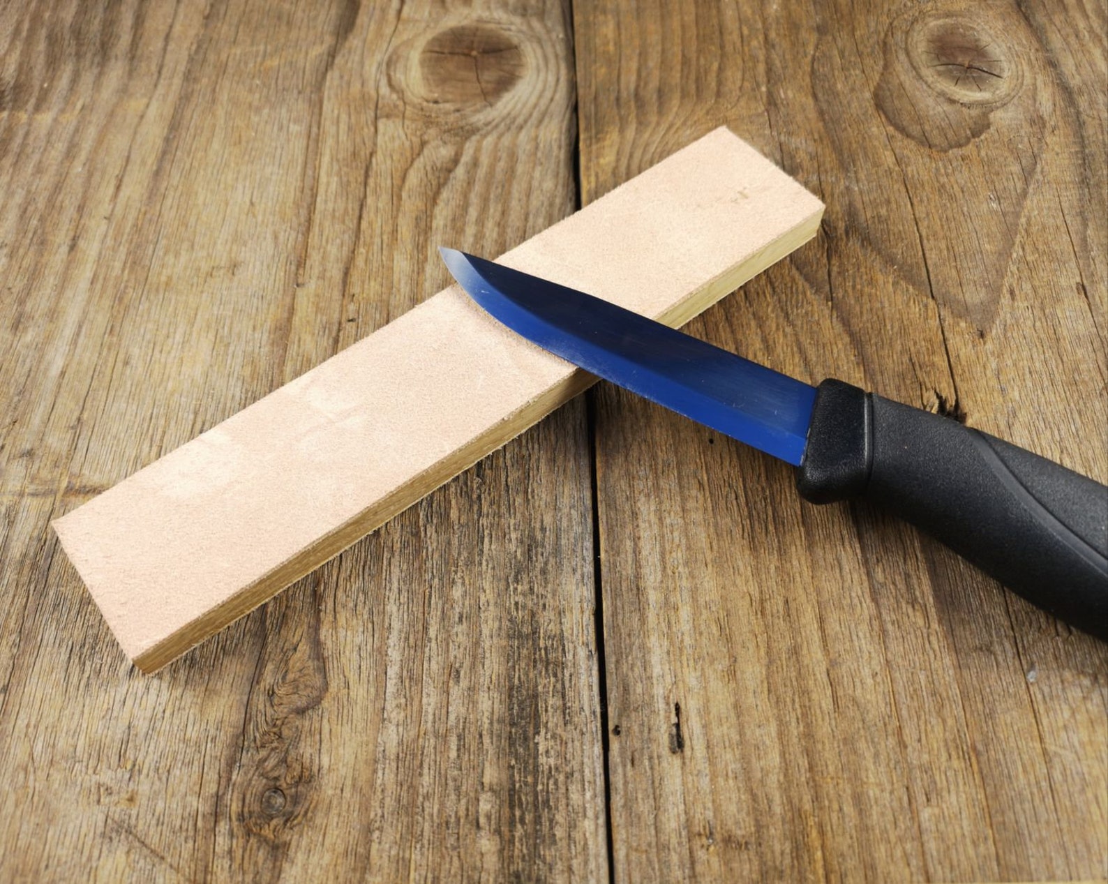 Double Sided Leather Field Strop, Sharpening Paddle Strop, Finishing ...