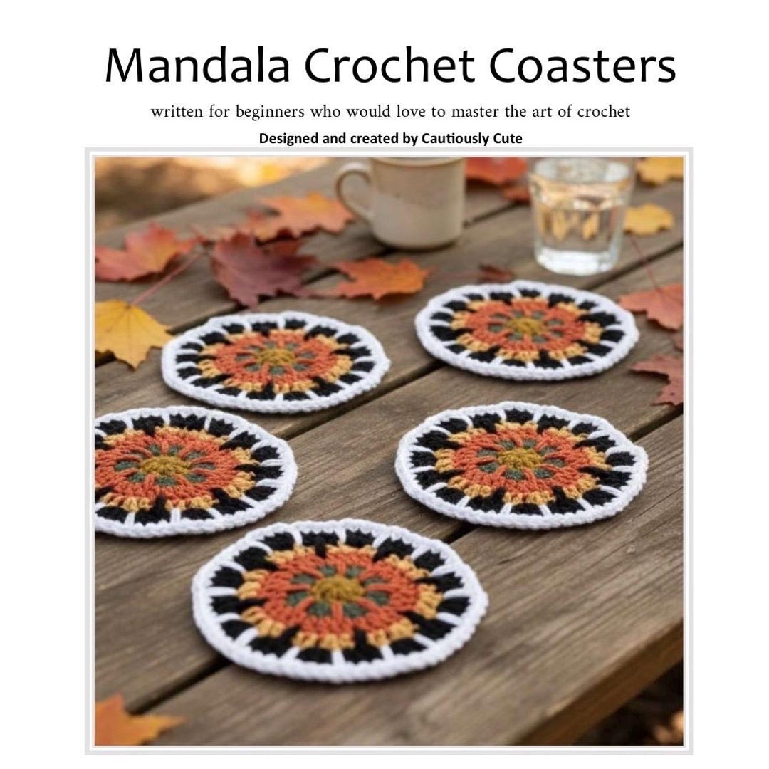 Mandala Coasters Crochet Pattern: Beginner-friendly PDF Download - Etsy ...