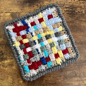 Weaved Coasters or Potholder - Beginner-friendly Crochet Pattern | Step ...