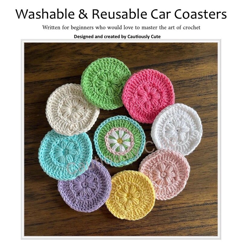 Crochet Car Coasters - Etsy