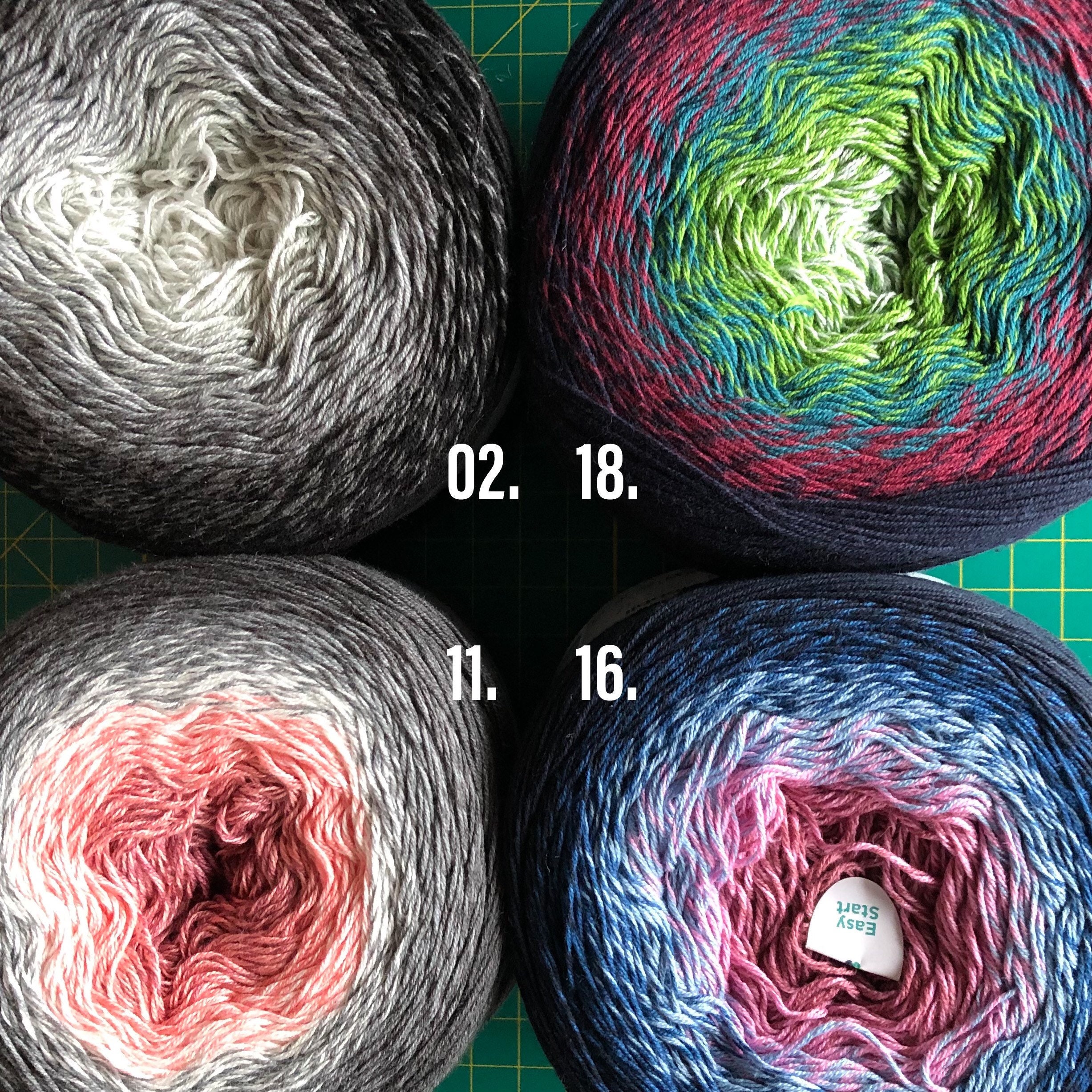 HOBBII Twister Soft Cake-yarn With Beautiful Color Transitions, Yarn ...