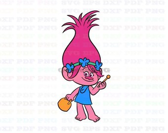 Poppy troll clipart | Etsy