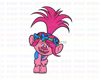 Poppy troll clipart | Etsy