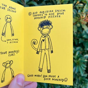 How to Make a Sock Monkey Zine - Etsy
